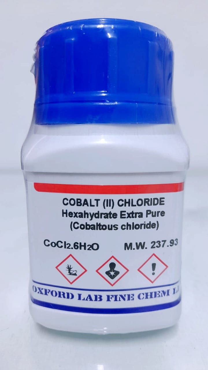 COBALT(II) CHLORIDE HEXAHYDRATE 97% EXTRA PURE 100 gr – BATCH N° 13750 ...