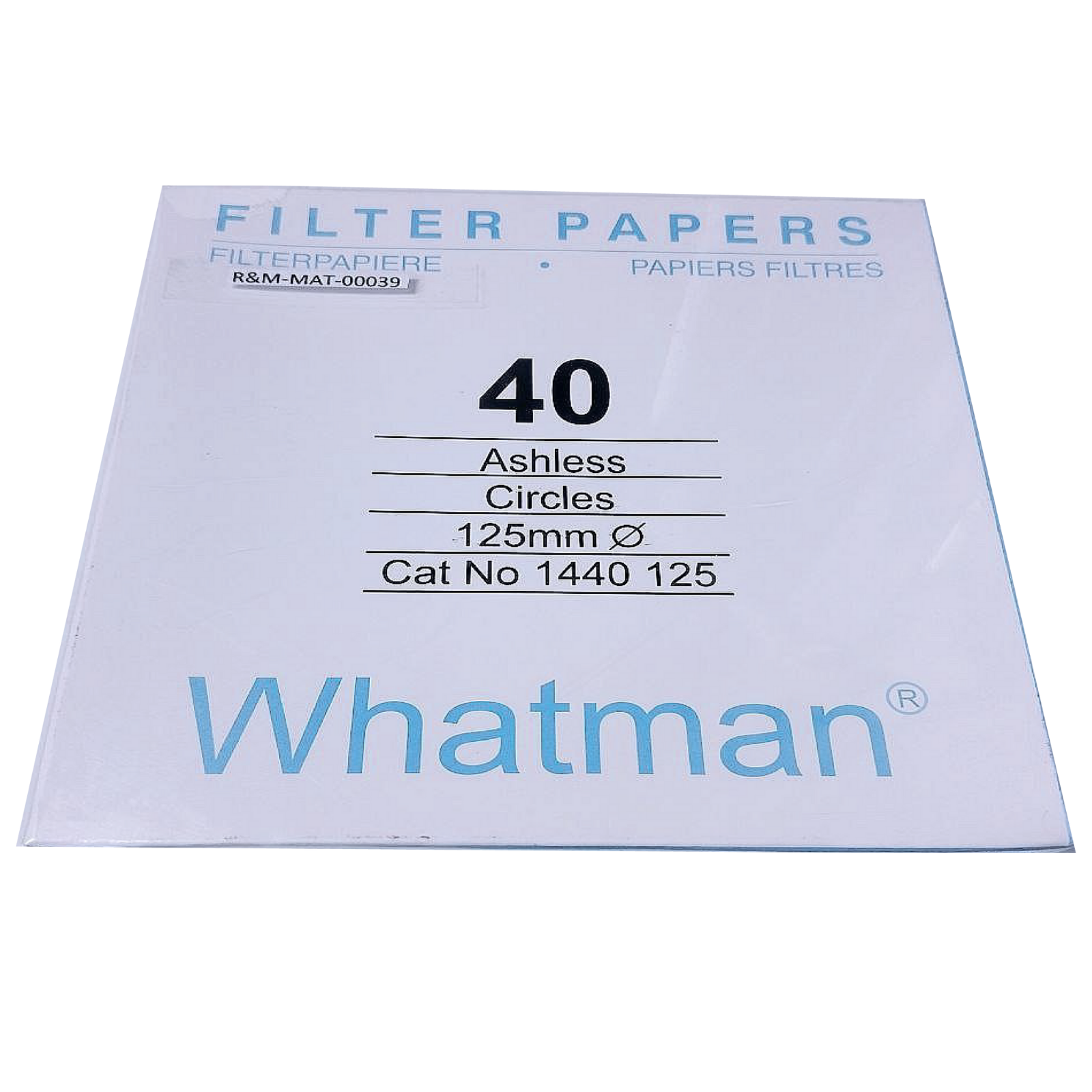 PAPEL FILTRO WHATMAN N° 40 – RYM LAB